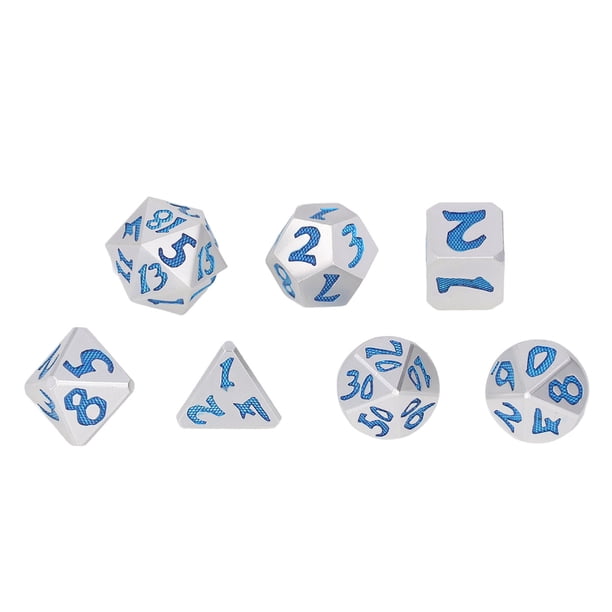 Polyhedral Dice, Easy To Roll Metal Dice Set High Balance For Board ...