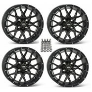 "MSA M12 Diesel Gloss Black ATV Wheels/Rims 14"" for Honda Foreman ...