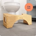 Squatty Potty The Original Toilet Stool - Bamboo Flip, 7" & 9" Height ...