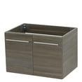 WindBay Wall Mount Floating Bathroom Vanity Sink Set. Taupe Vanity ...