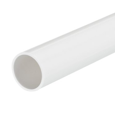 PVC Rigid Round Pipe 16mm ID 20mm OD 20cm/8" Length White High Impact ...