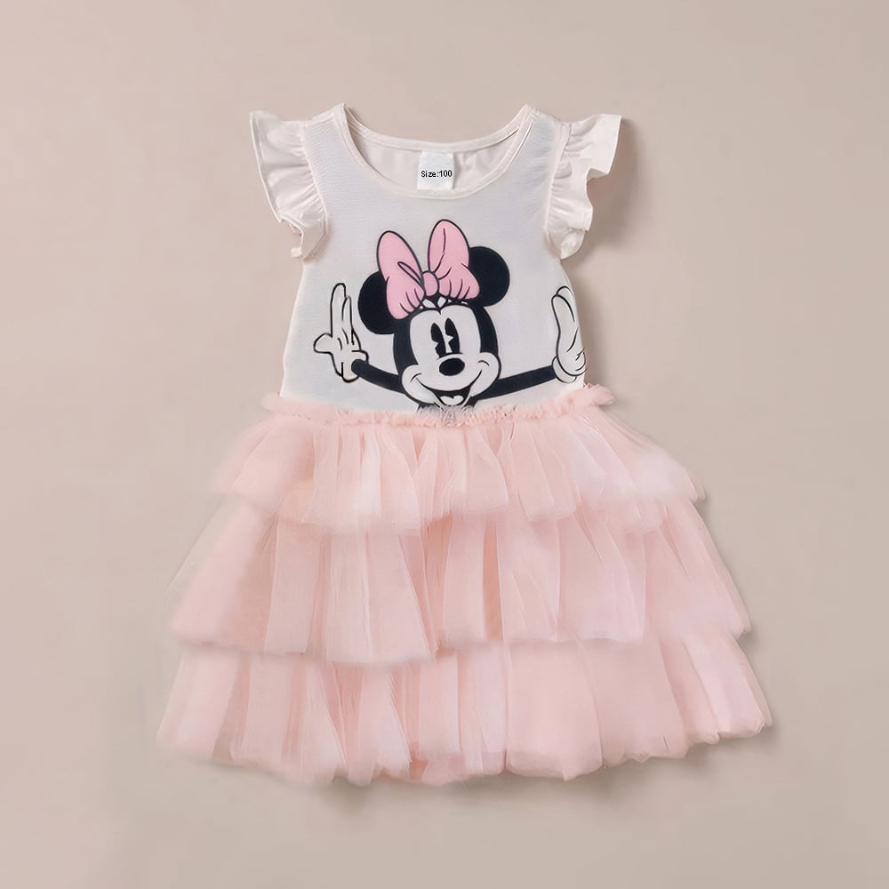 Disney-vestido de Minnie para niña pequeña, ropa de fiesta de ...
