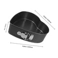 BESTYASH Heart-Shaped Carbon Steel Nonstick Cake Mold Lock for ...