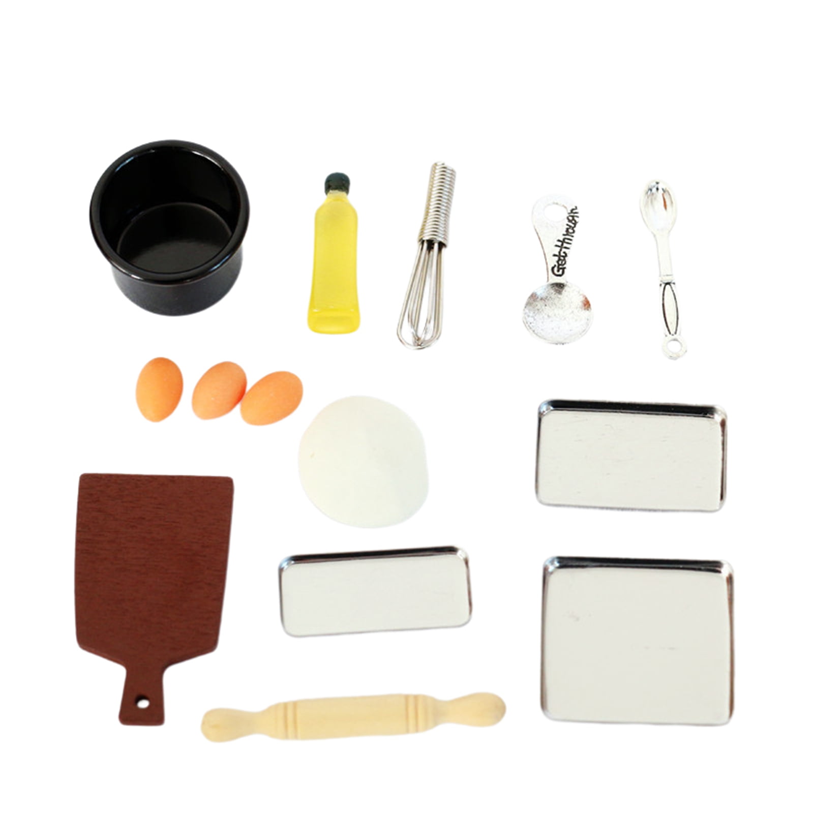 DISHAN Mini Cookware Model 12/14Pcs Decoration Not Easily Break Compact ...