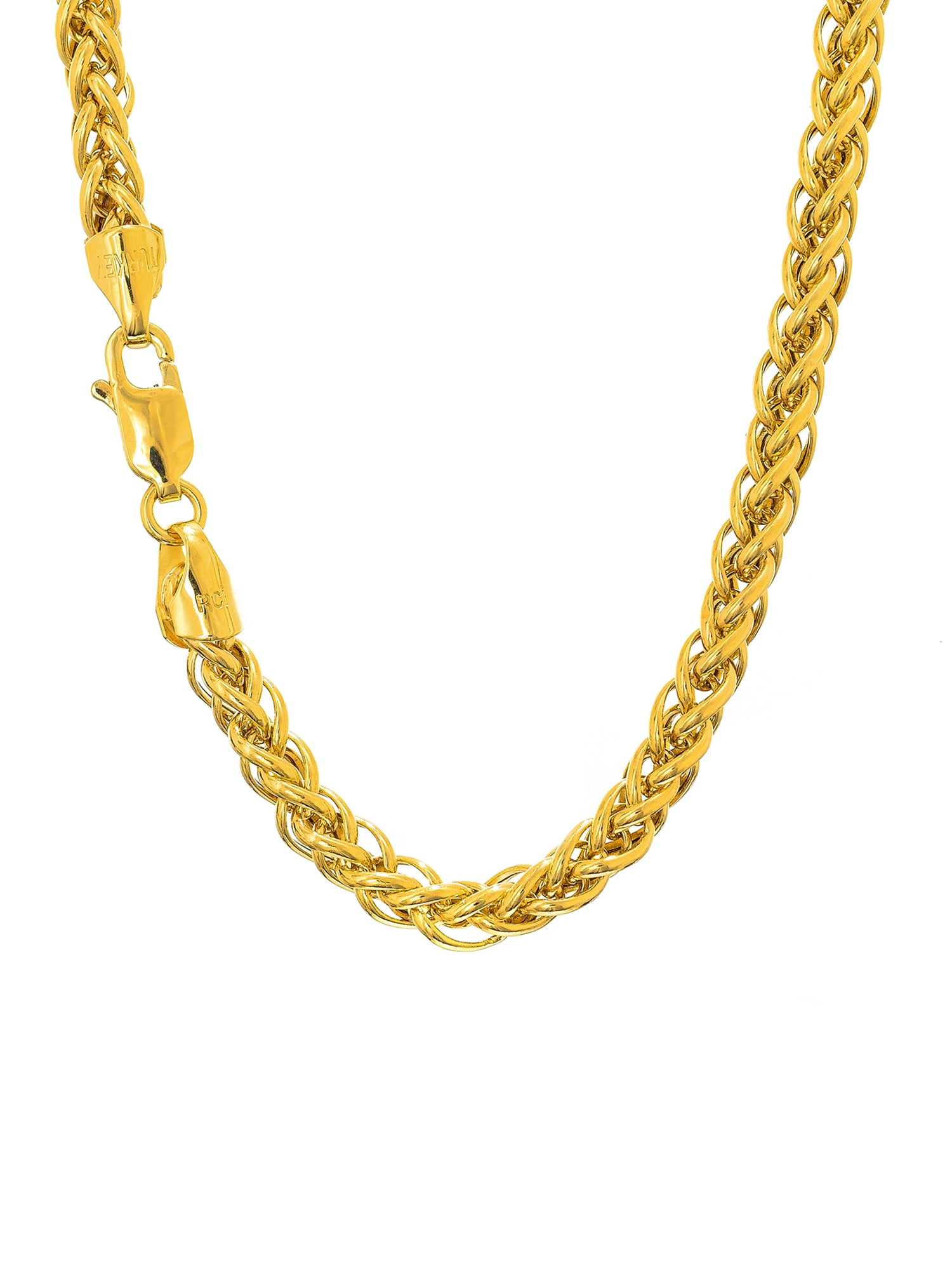 JewelStop - 14k Semi-Solid Yellow Gold 3.3 mm Spiga Lite Wheat Chain 7. ... JewelStop - 14k Semi-Solid Yellow Gold 3.3 mm Spiga Lite Wheat Chain 7. ...