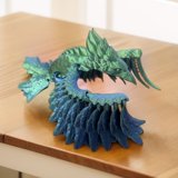 3D Printed Flexible Phoenix Model with Wings for Autism/ADHD (Radiant ...