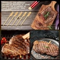 Soaoo 500 Pcs 3.5" Assorted Bamboo Wood Steak Markers Steak Temperature Sticks Meat Doneness ...