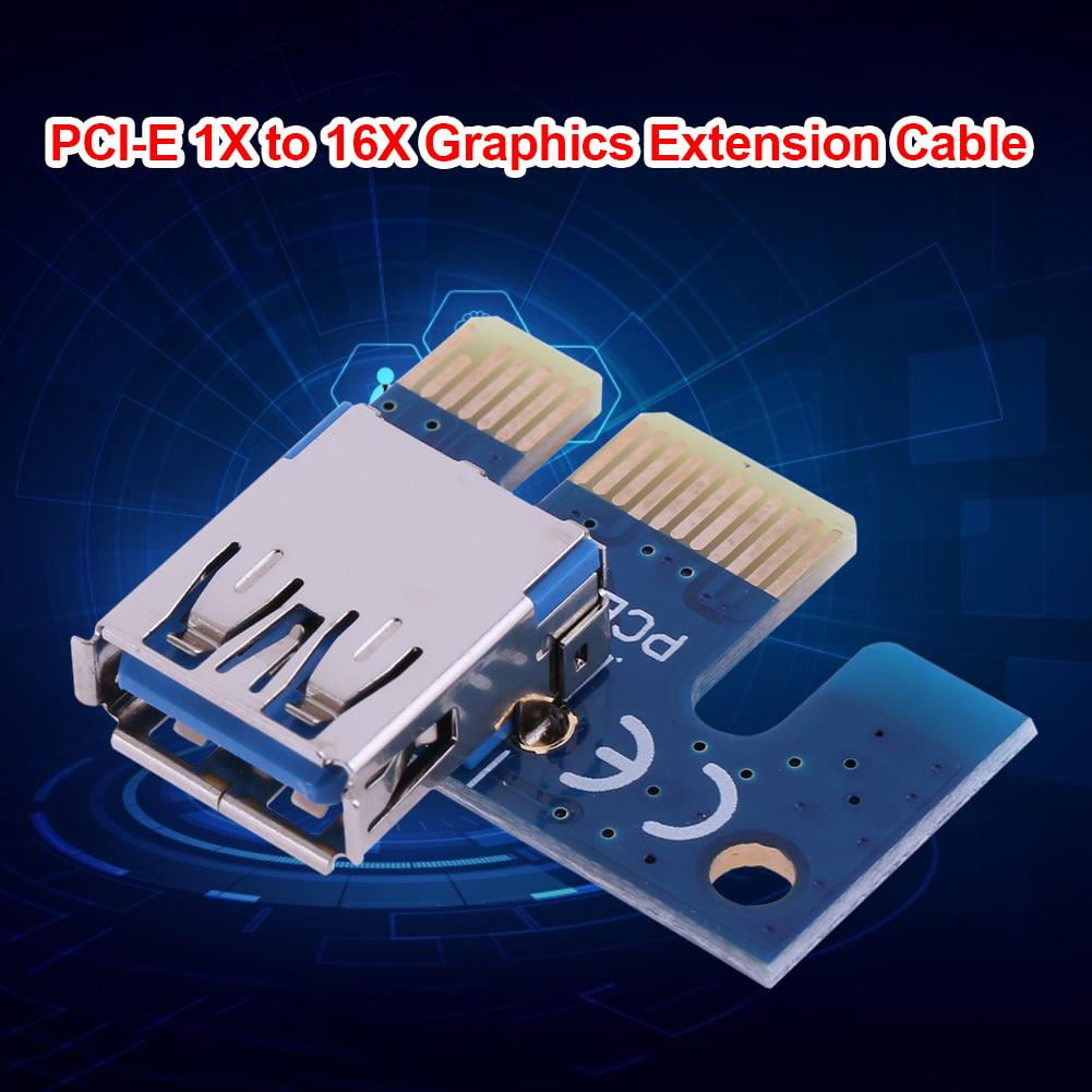 Adaptador PCIe X1 PCI E 1X a USB 3.0 hembra para PCI Express Riser ...