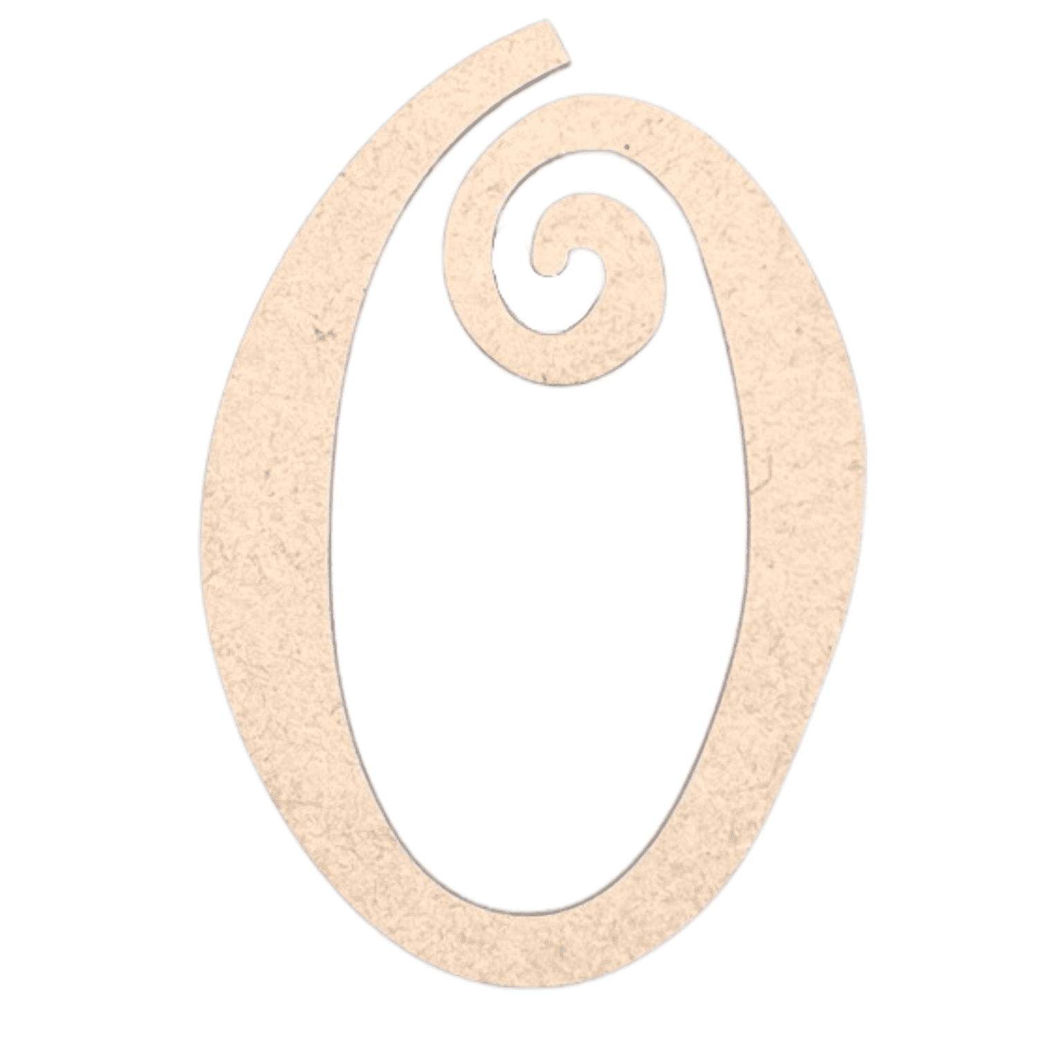 Krafty Supply - 4" Tall MDF Number 0 | 1/4" MDF | Curlz | Wooden Craft ...