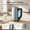 Electric Kettle Temperature Control, 1.7L Stainless Steel Tea Kettle ...
