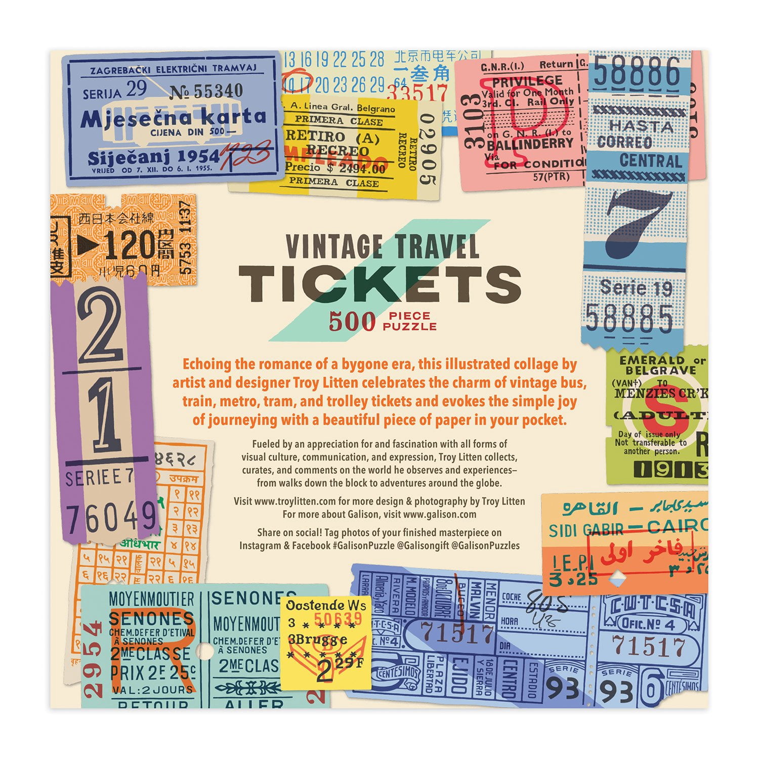 Vintage Travel Ticket
