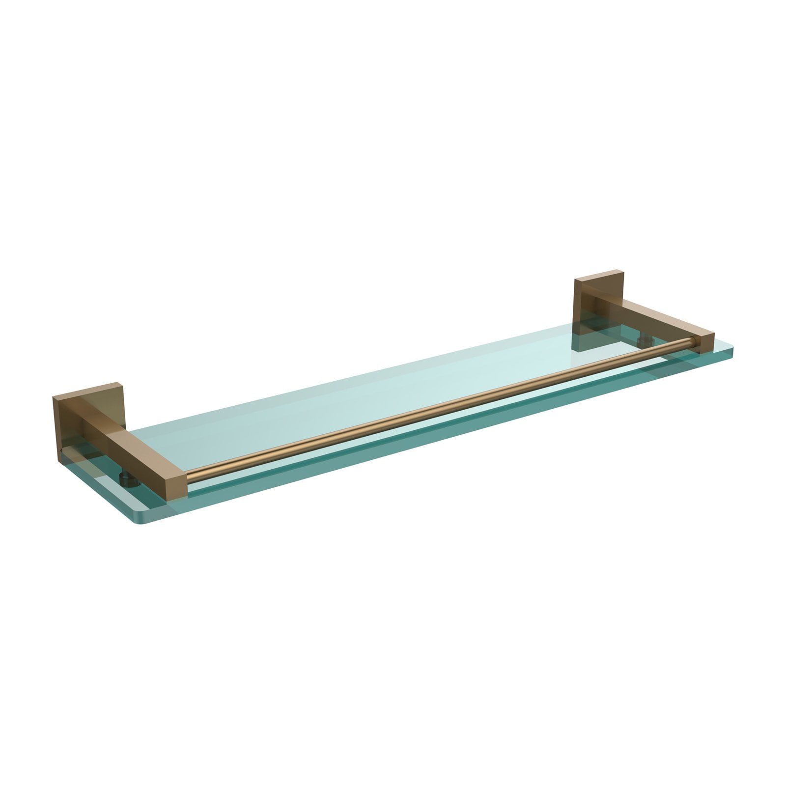 Montero Collection 22 Inch Glass Shelf with Gallery Rail - Walmart.com
