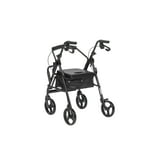 Drive Medical Duet Dual Function Transport Wheelchair Rollator Rolling ...