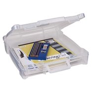 Storex Project Box for 12 x 12 Scrapbooking Paper, Transparent Red, 5 ...