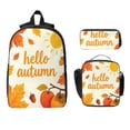 3pcs Casual Daypack 17 Inch Backpack Set Bookbag+Pencil Case+Lunch Bag ...