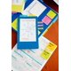 Post-it Grid-Lined Sticky Notes, 4in. x 6in., White with Blue Grid ...