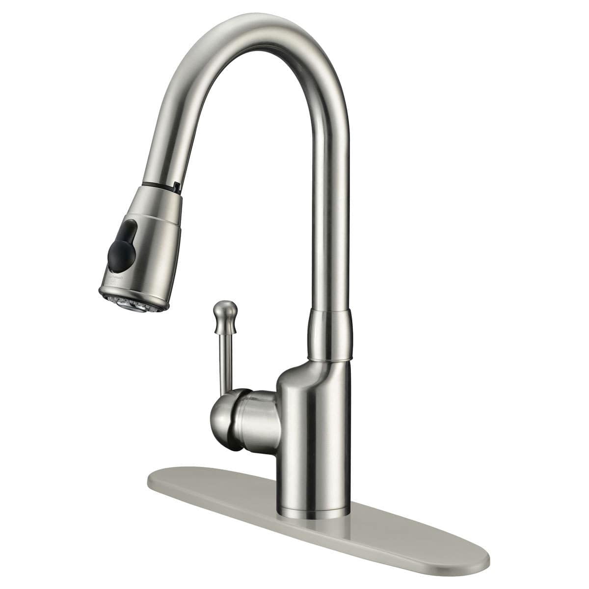 LessCare LK6B Pull Down Kitchen Faucet Brushed Nickel Finish - Walmart.com