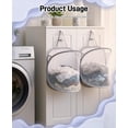 3 Pack Small Hanging Laundry Bag, Foldable Mini Mesh Laundry Hamper ...