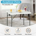 34" Folding Card Table Plastic, Portable Square Height, Perfect for ...