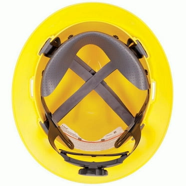MSA, MSA463944, V-Gard Staz-On Suspension Cap, 1 Each, Yellow - Walmart.com