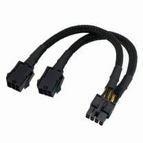 Dual 4Pin Molex IDE Male to 6 Pin Female IDE Power Cable Adapter ...