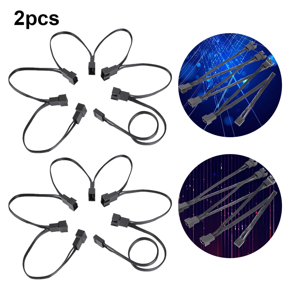 Ventilador Portátil PWM Splitter 5/6 Ways Pwm Fan Cable para ...