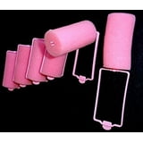 2 Pack (each contains 6 rollers) Soft PINK Foam Hair Styling Rollers ...