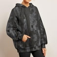 Julmcomo Teen Girls Camo Hoodies Oversized Maple Leaf Print White Camo