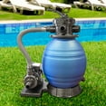 HYDROTOOLS by Swimline 12" Sand Filter Combo Set, 1900 GPH, 42lb ...