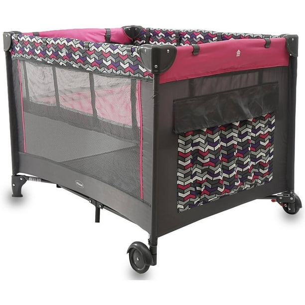 Cuna Corral Para Bebé Prinsel San Remo Con Mosquitero Rosa | Bodega ...