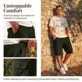 Cargo Shorts for Men Below Knee Length Hiking Pant Relaxed Fit Work ...