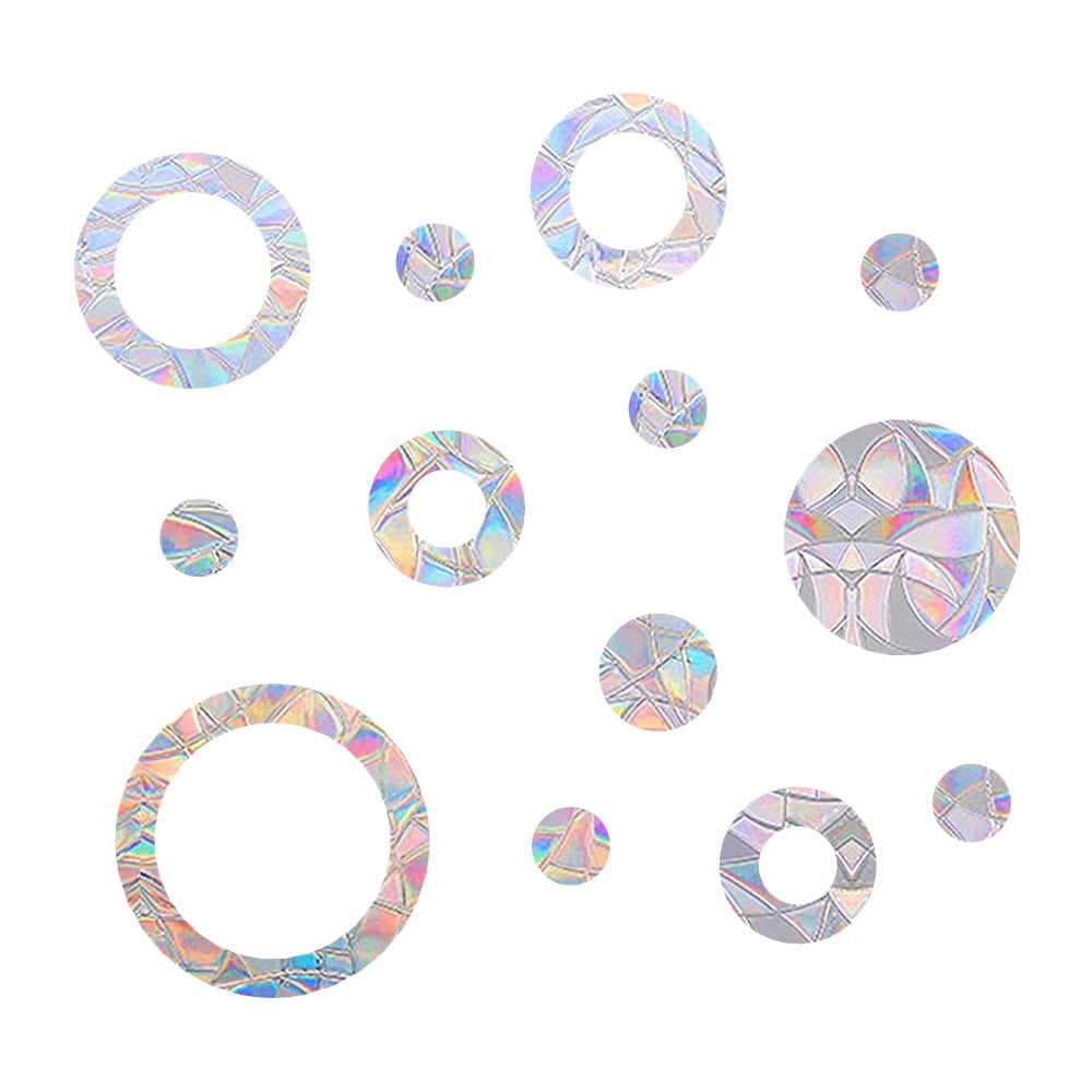 Ring and Circle Static Window Clings Anti Collision Window Decals for ...