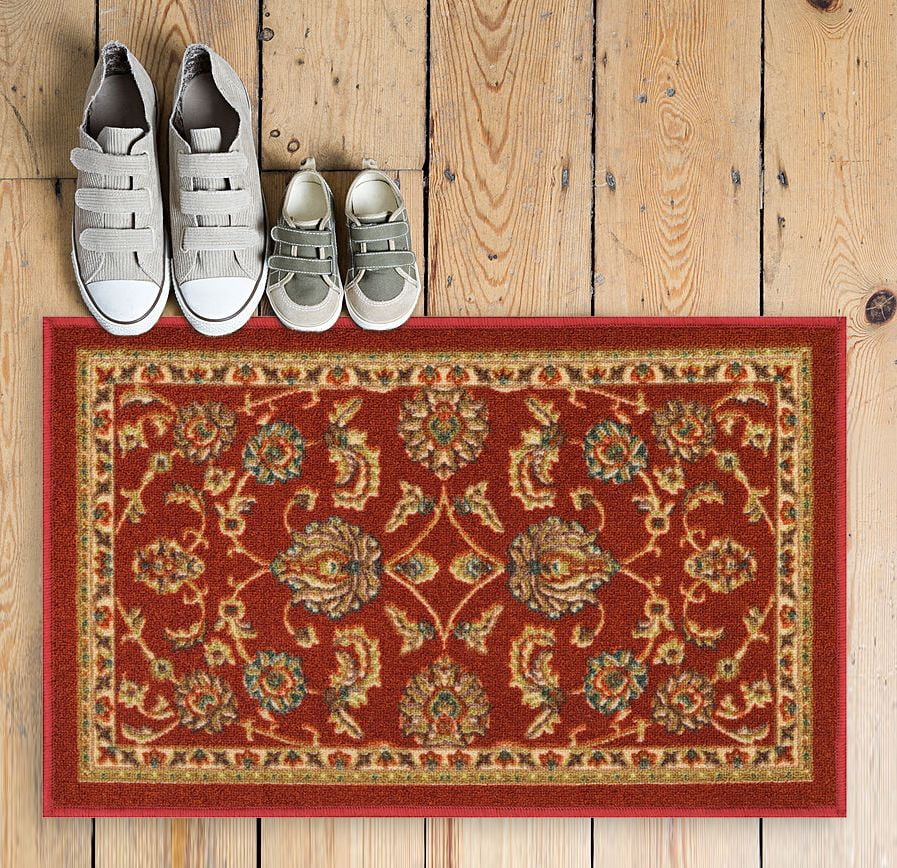 Well Woven Traditional Oriental Red Kitchen Mats, 2' x 3' - Walmart.com