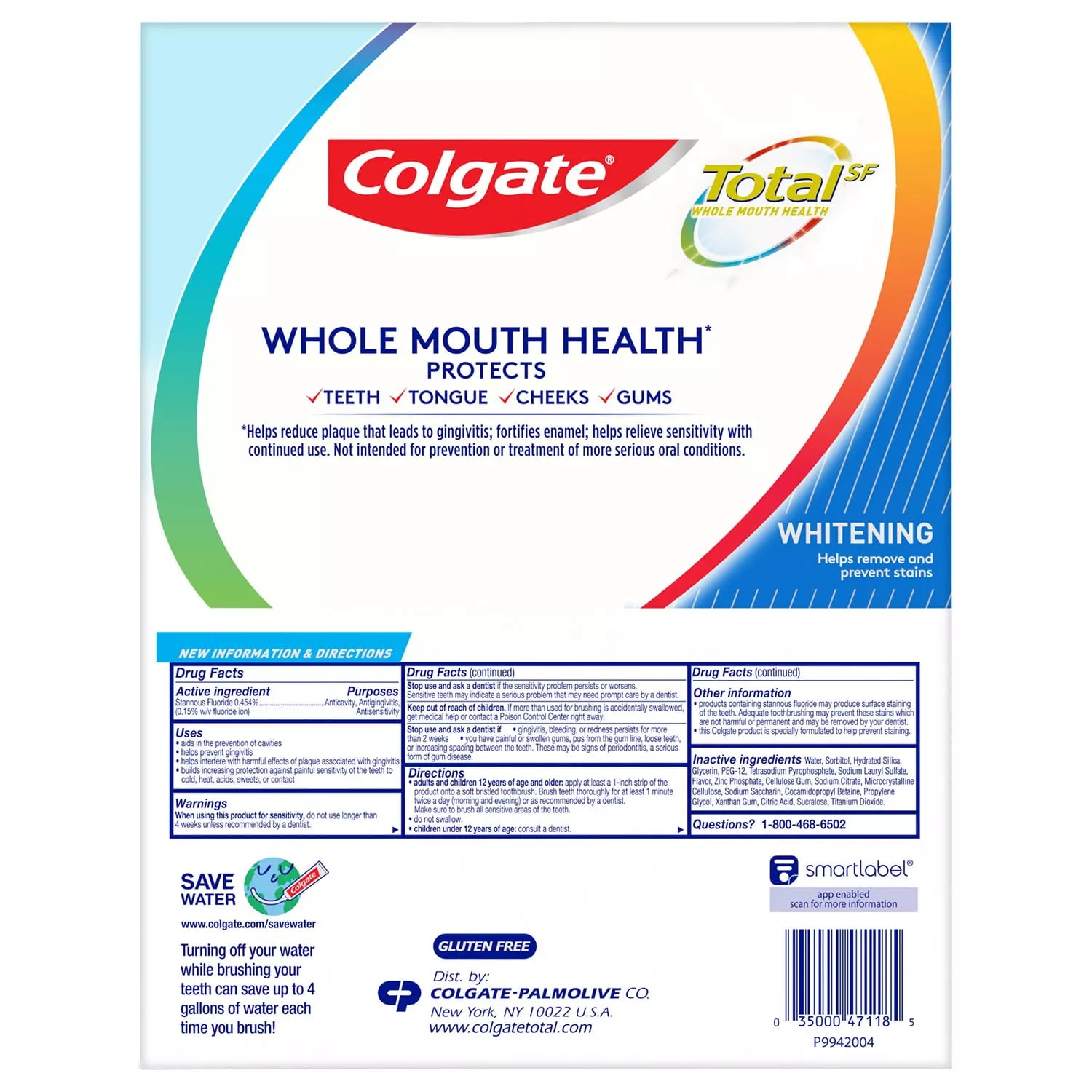 Colgate Toothpaste Label