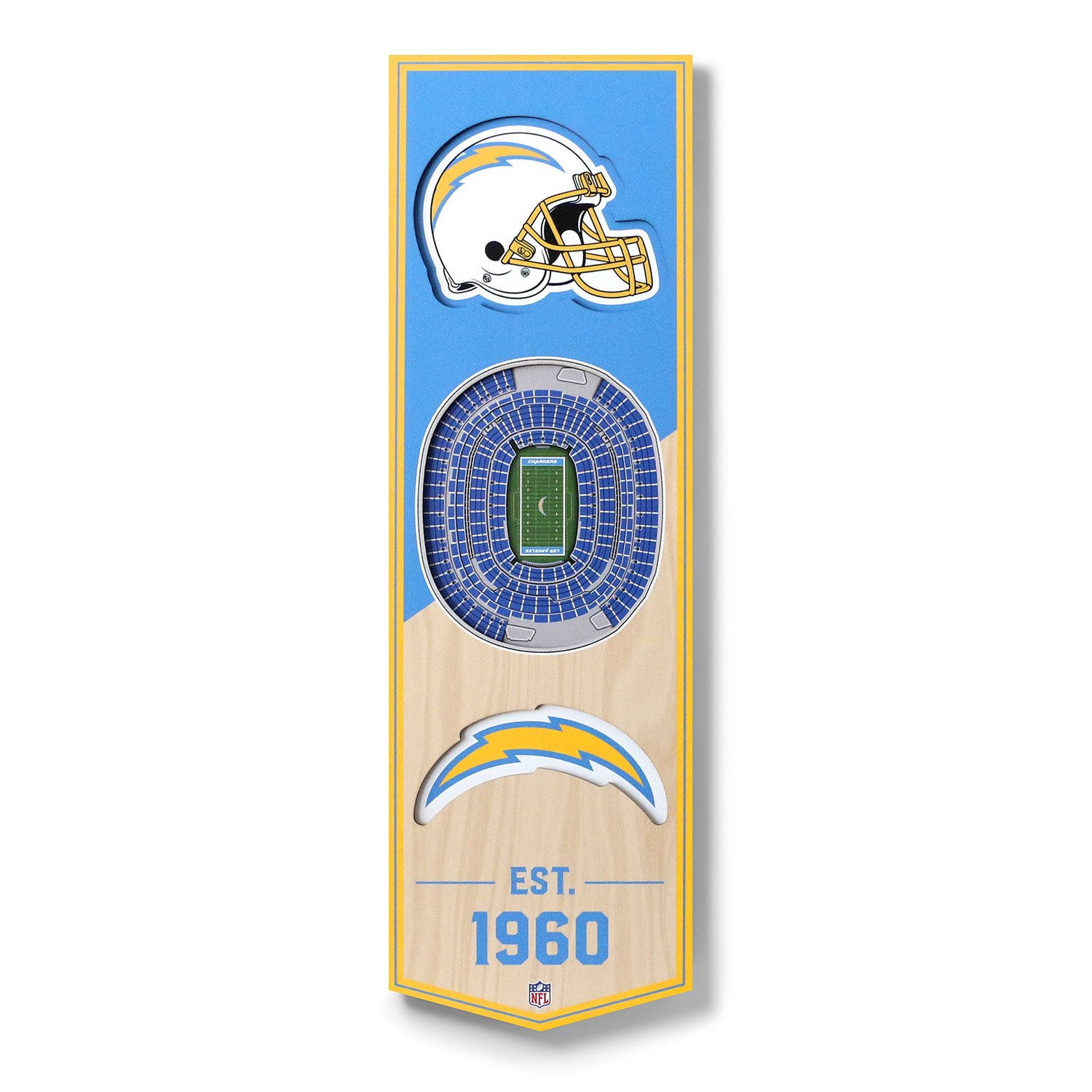 YouTheFan NFL 6" x 19" 3D Stadium View Banner - Samsclub.com