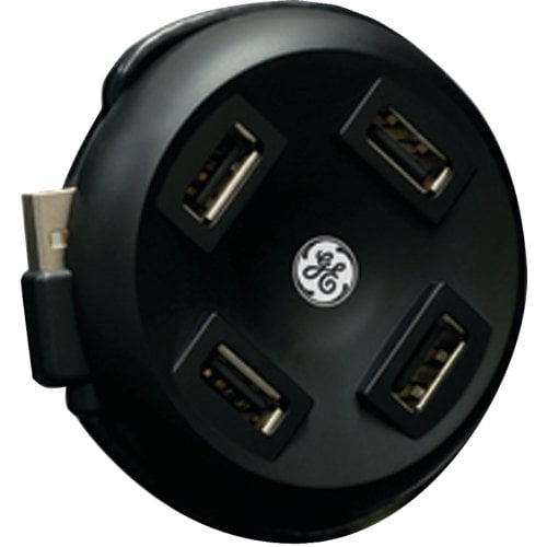 GE 4-Port Round USB Hub - Walmart.com