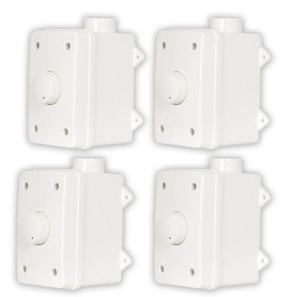 Acoustic Audio AAOVCD-W Outdoor Volume Controls White Weatherproof 4 ...