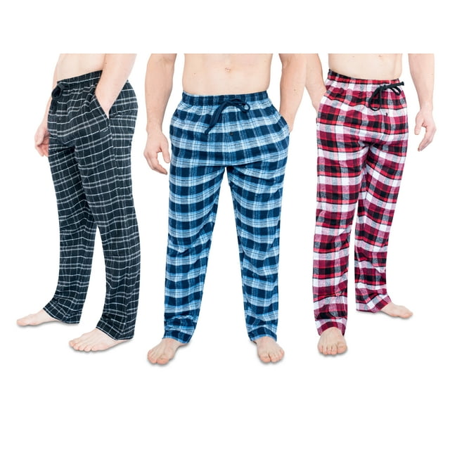 Men Ultra Soft Flannel Plaid Pajama Lounge | Brooklyn Jax Sleep Pants ...