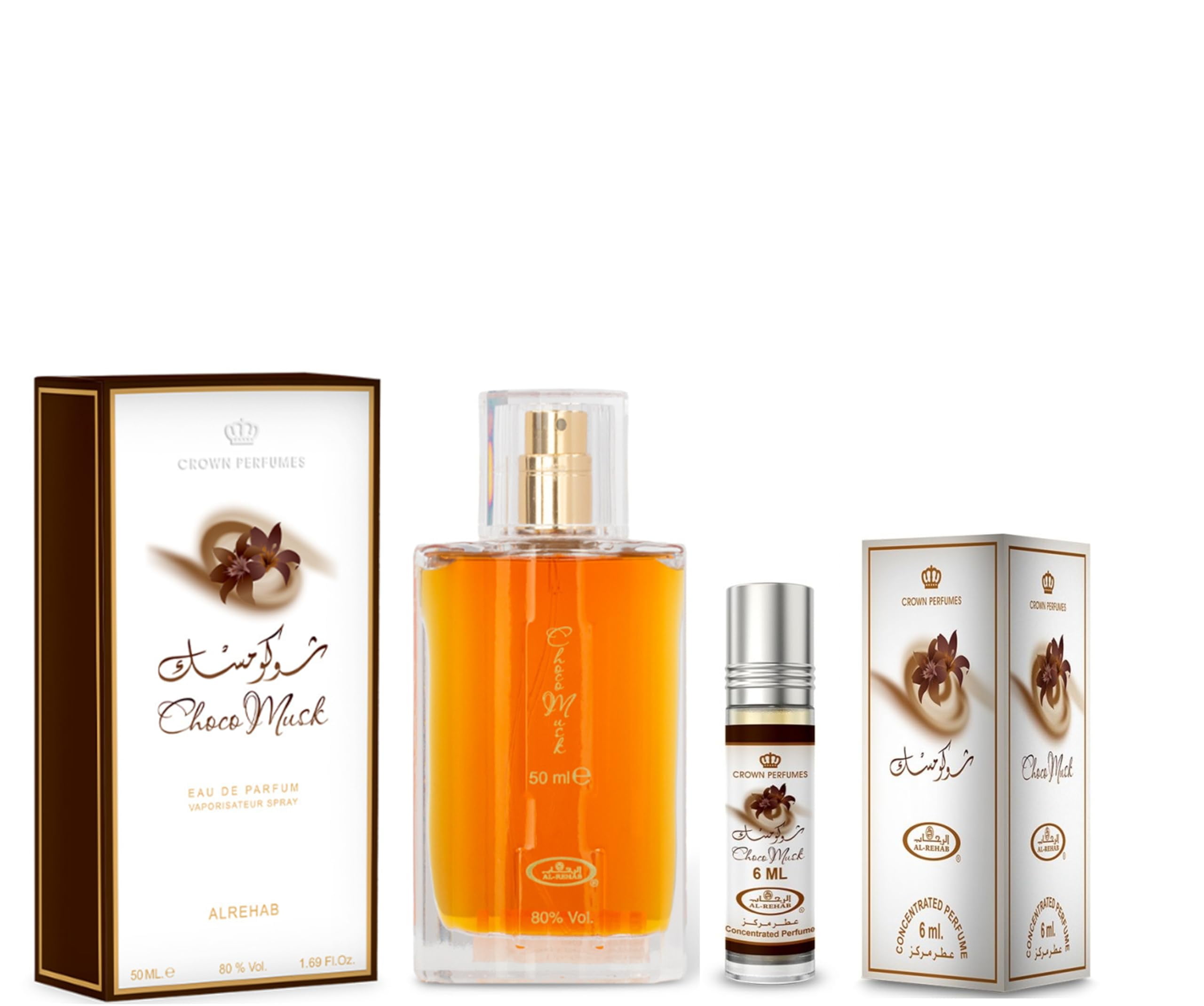 Perfume Choco Musk Eau de Parfum de 50 ml y 6 ml en aerosol y aceite ...