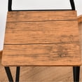 Counter Height Set for 4, Rustic Wood, Walnut - Walmart.com
