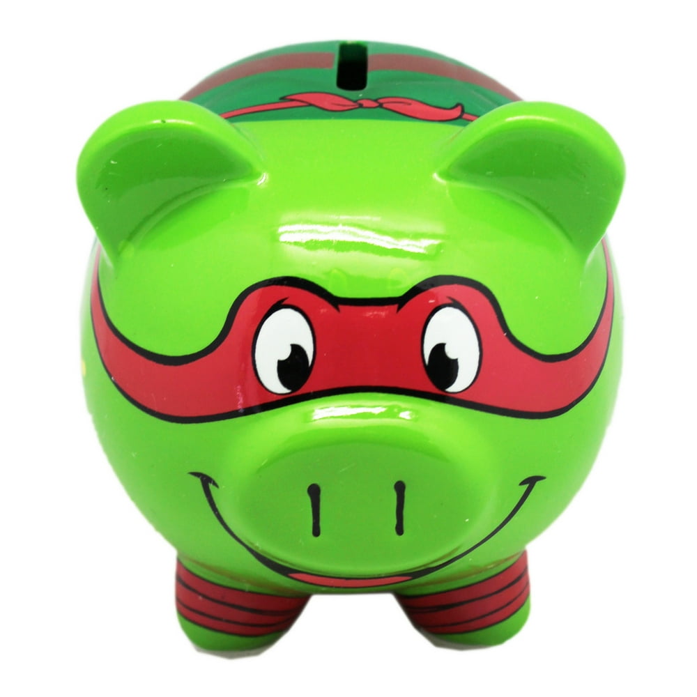 Teenage Mutant Ninja Turtles Raphael Ceramic Piggy Bank - Walmart.com ...