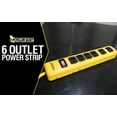 Yellow Jacket 5139N Heavy Duty Metal Power Strip with 6 Outlets And 6 ...