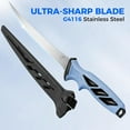 Calamus Fillet Fishing Knife Set, G4116 Stainless Steel Rust ...