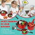 Play Food Sets, Pretend Play Kitchen Accessories with Pot & Pan ...