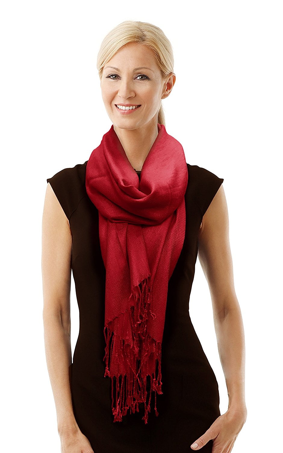 Beautiful Solid Colors Luxurious Pashmina Scarf Perfect Party Favor ...