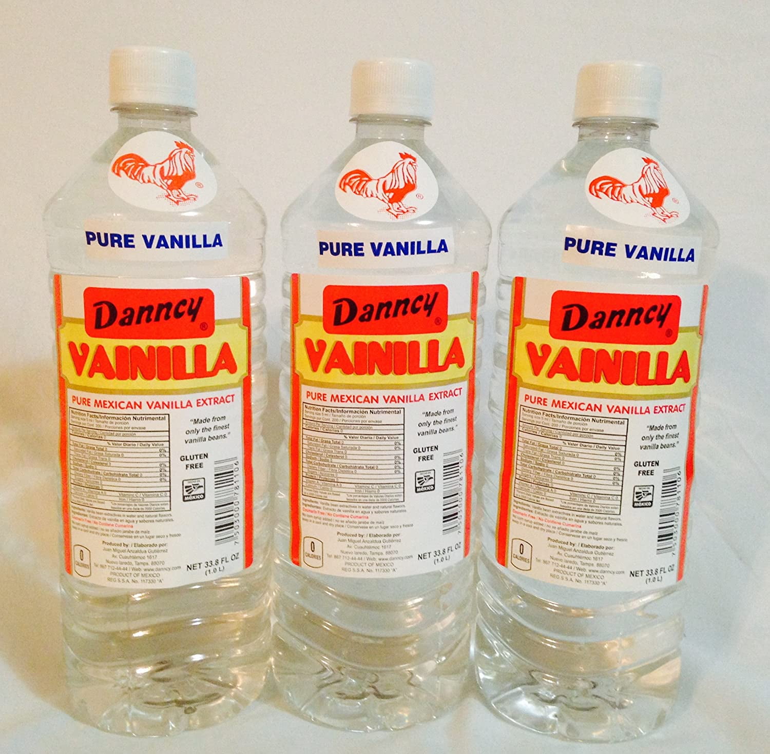 Danncy Clear Pure Mexican Vanilla Extract 3x 33.8 Fl oz - Walmart.com