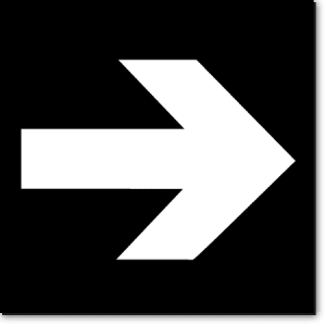 Arrow Sign-Laserglow / Black (1 Unit) - Walmart.com