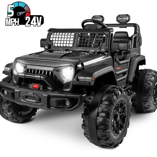 Wisairt 24V Kids Ride On Truck, 2 Seater Powered Ride On Car w/ Remote ...