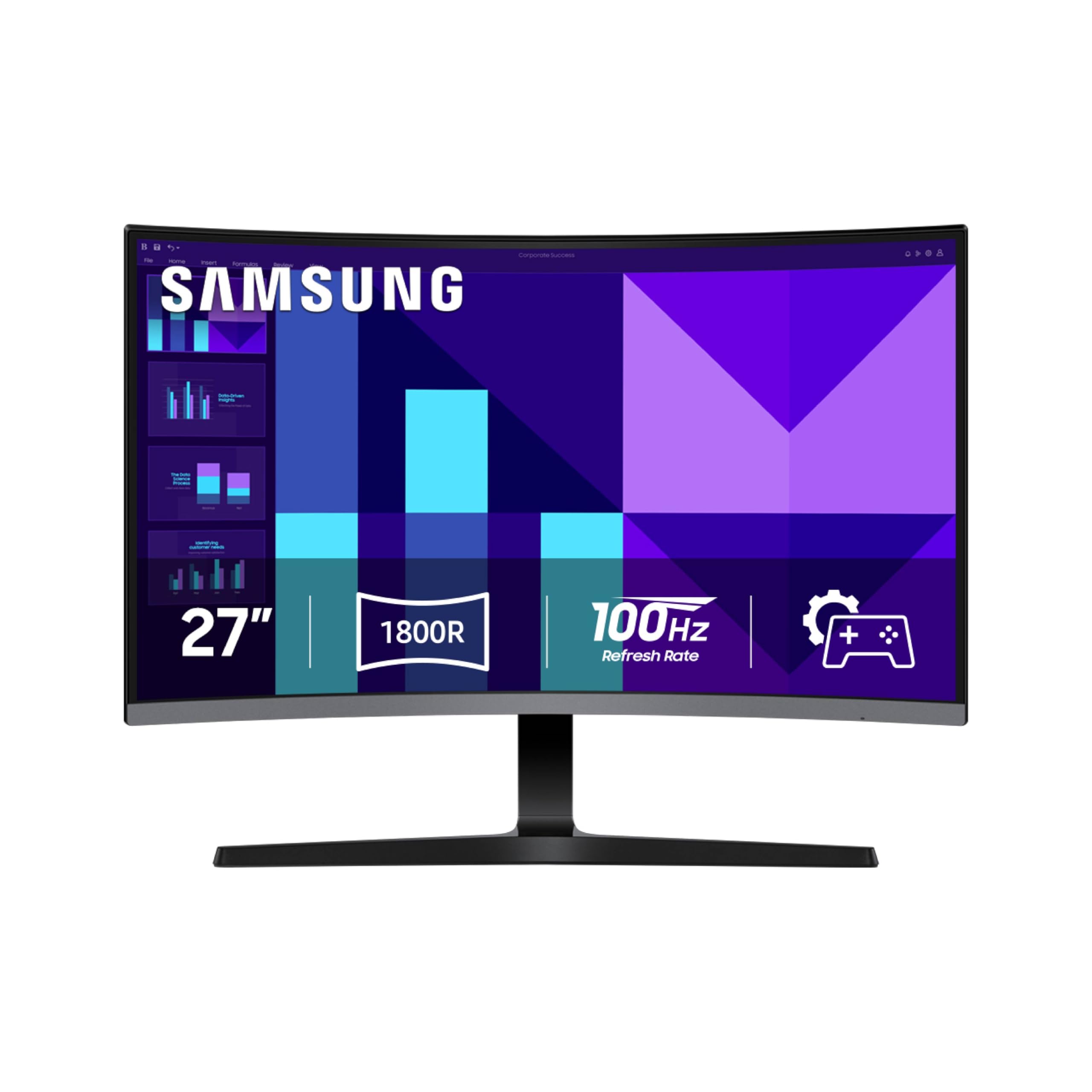 SAMSUNG 27-Inch S39GD Series FHD Curved Gaming Monitor, 100Hz, Game ...