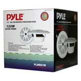 PYLE PLMR61W 6.5" 120W Marine/Boat Car Waterproof Full Range Audio ...